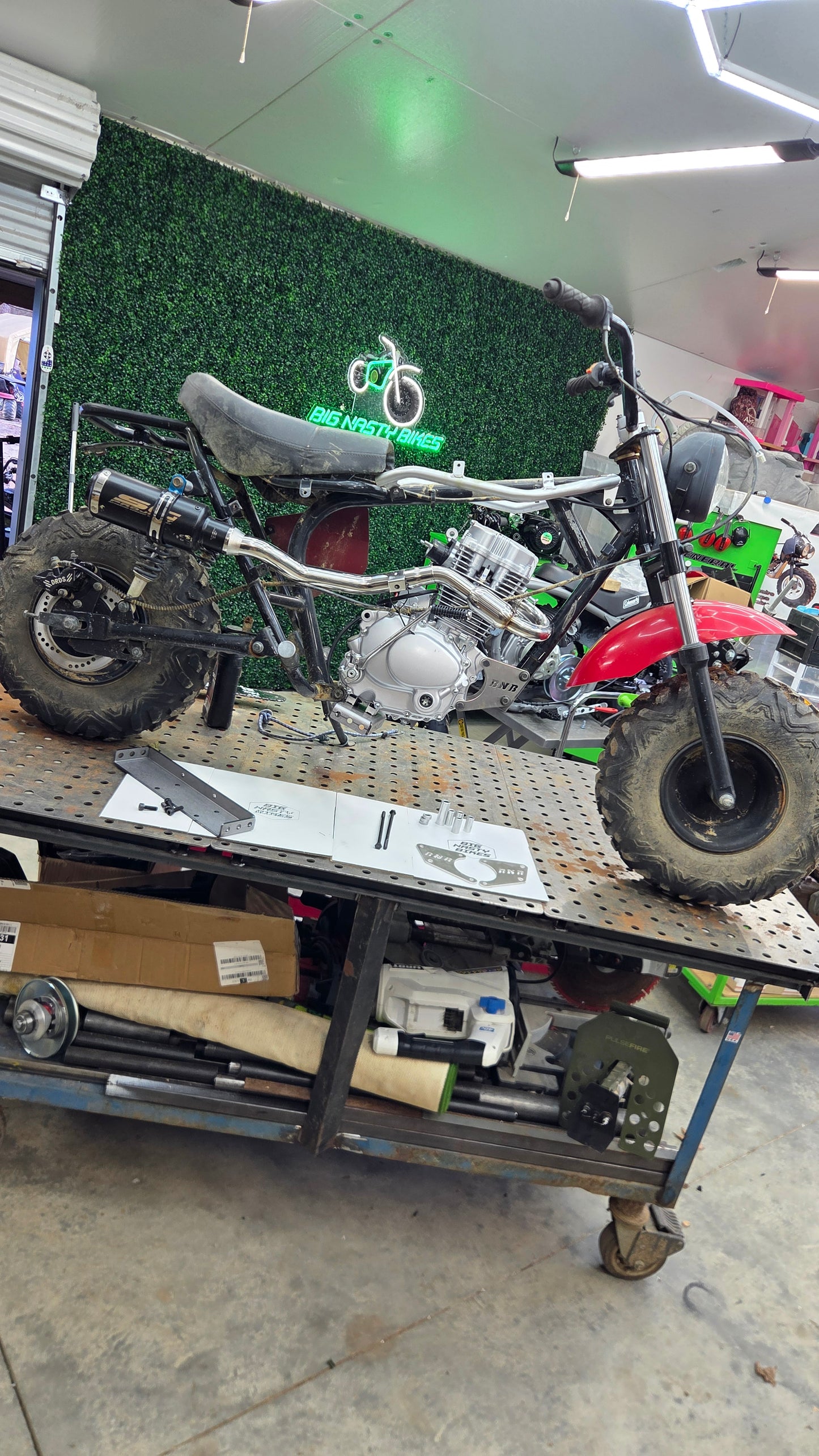 Trailmaster MB200 CG200-300cc Engine Swap – Big Nasty Bikes